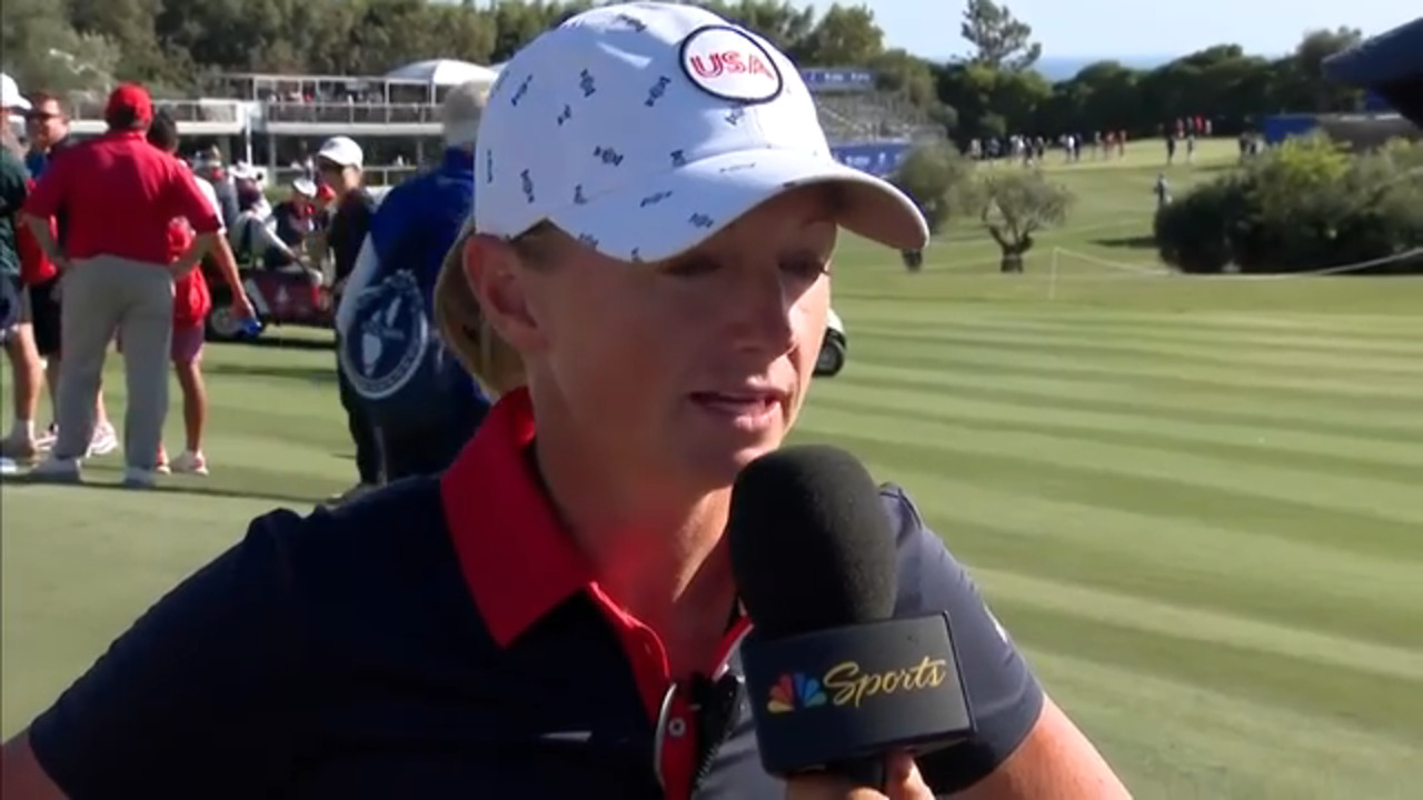 Stacy Lewis Day 3 Interview | 2023 Solheim Cup | LPGA | Ladies Professional Golf Association