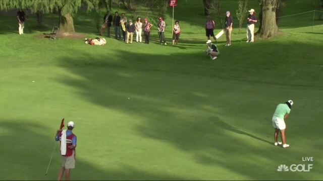 Candy Hannemann drains long putt during RD1 of the 2015 Lorena Ochoa ...