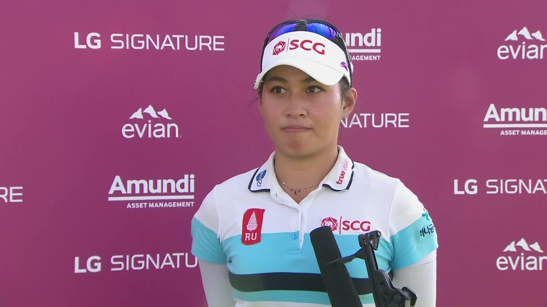 Atthaya Thitikul Opening Round Interview at the 2021 Amundi Evian ...