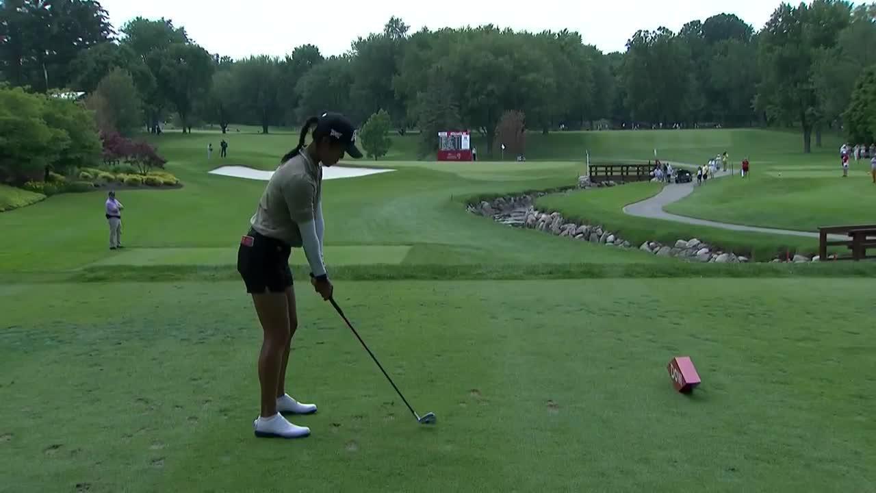 Yuka Saso/Celine Boutier First Round Highlights | 2023 Dow Great Lakes Bay Invitational | LPGA ...