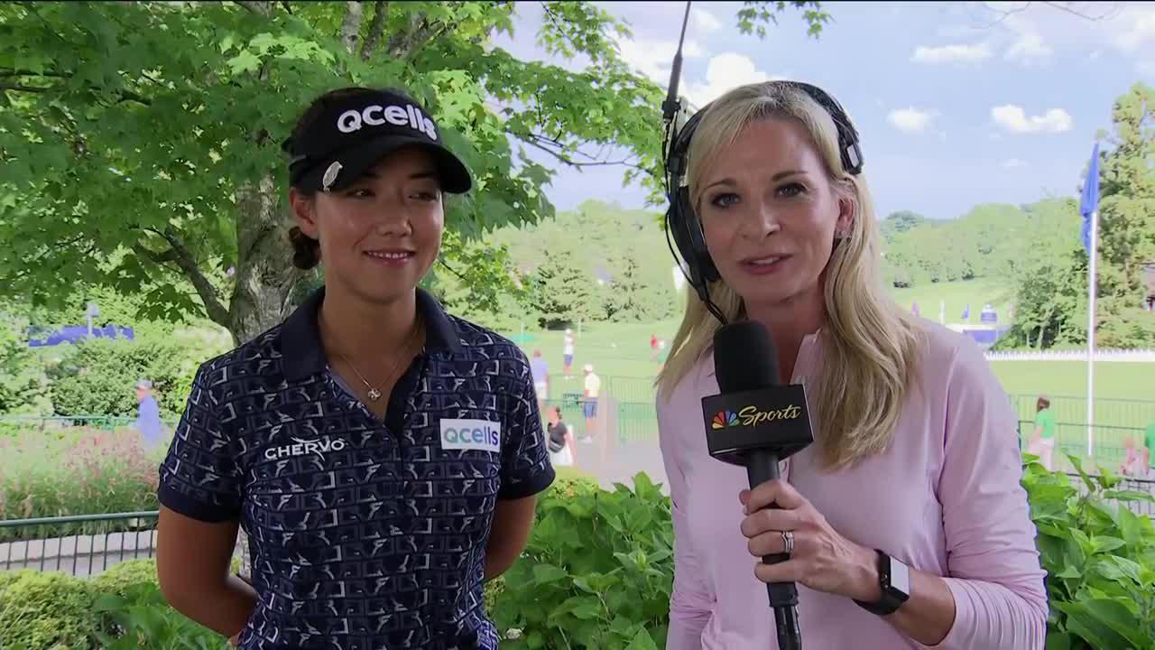 Jenny Shin Third Interview | 2023 KPMG Women’s PGA Championship | LPGA | Ladies Professional ...