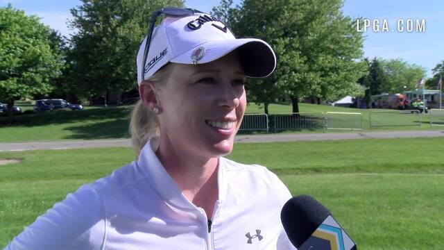 Morgan Pressel Round 1 Interview at 2018 LPGA Volvik Championship ...