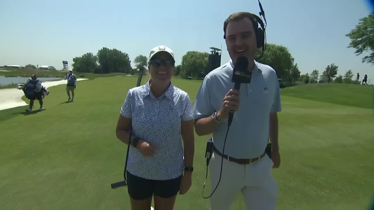 Lauren Coughlin First Round On-Course Interview | 2023 Mizuho Americas ...