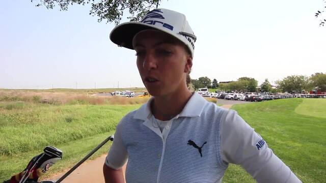 Sophia Popov Opening Round Interview at the 2017 Garden City Charity ...