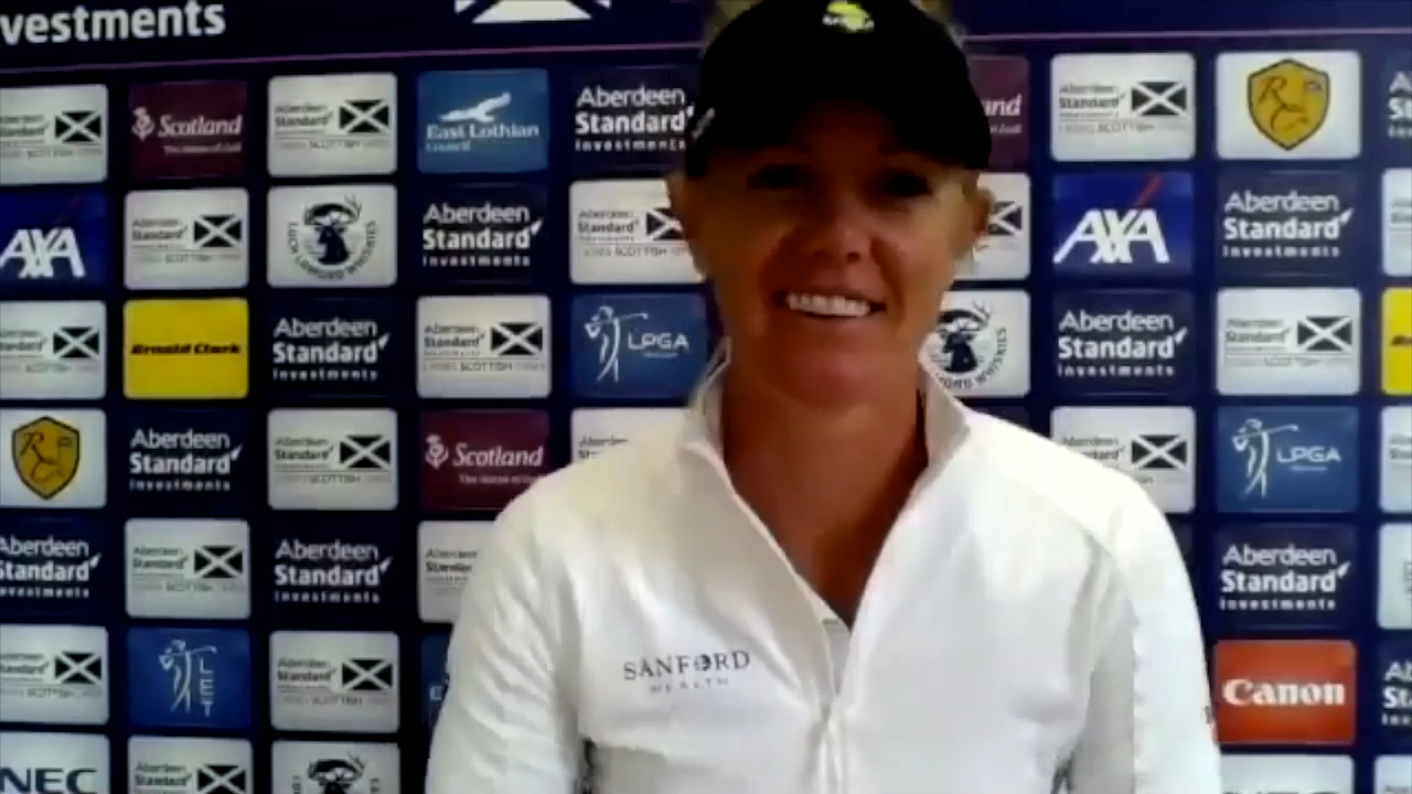 Amy Olson Opening Round Interview at the Ladies Scottish Open | LPGA ...