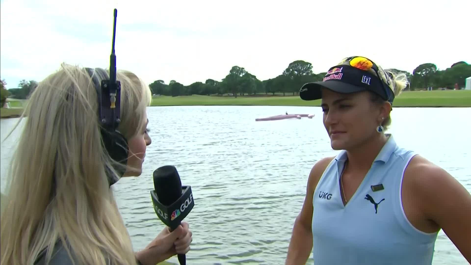 Lexi Thompson First Round Interview at the 2021 Pelican Women’s ...