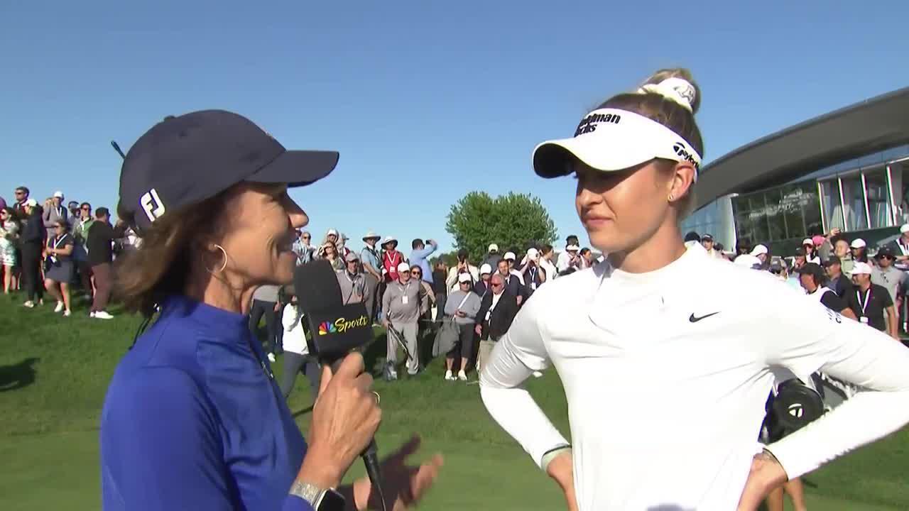 Golf Channel Final Round Interview with Nelly Korda | 2024 Mizuho ...