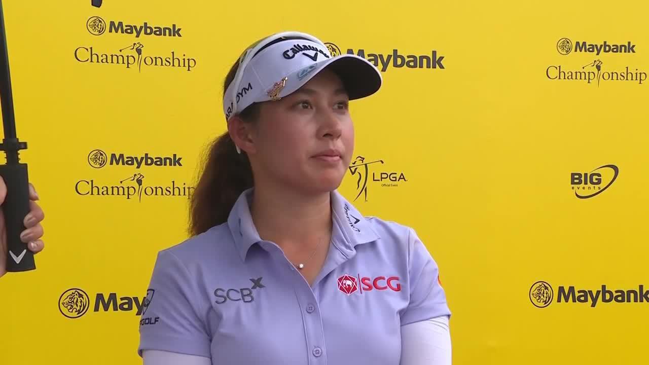 Atthaya Thitikul Third Round Interview | 2023 Maybank Championship ...