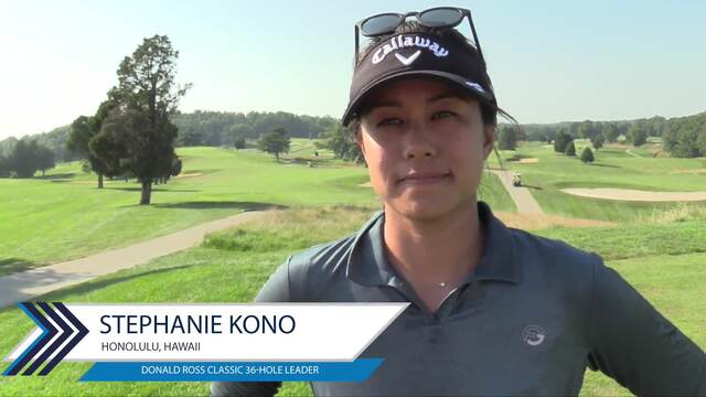 Stephanie Kono Second Round Interview in the 2018 Donald Ross Classic ...