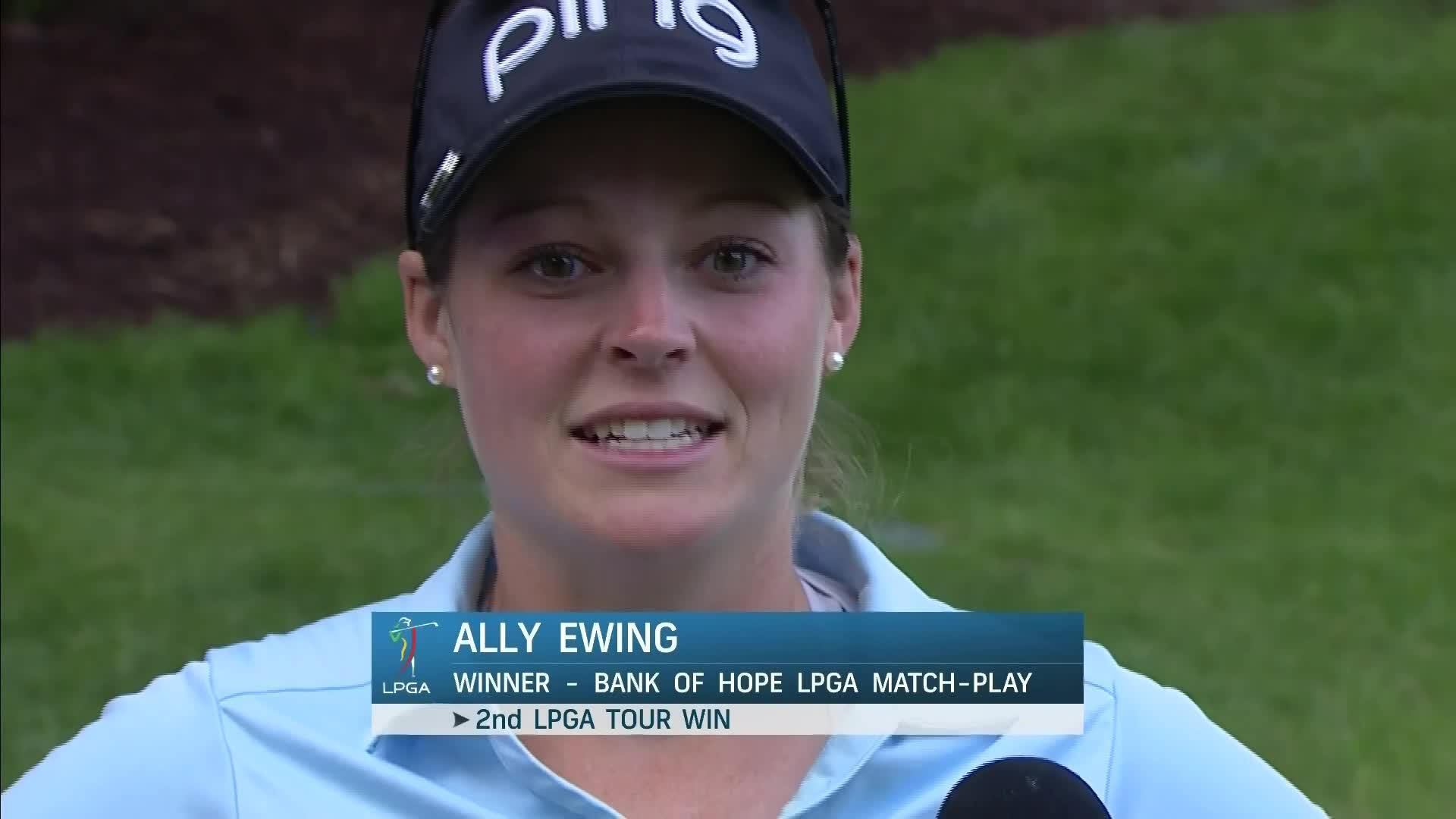 Ally Ewing Day Five Interview at the 2021 Bank of Hope LPGA Match-Play ...