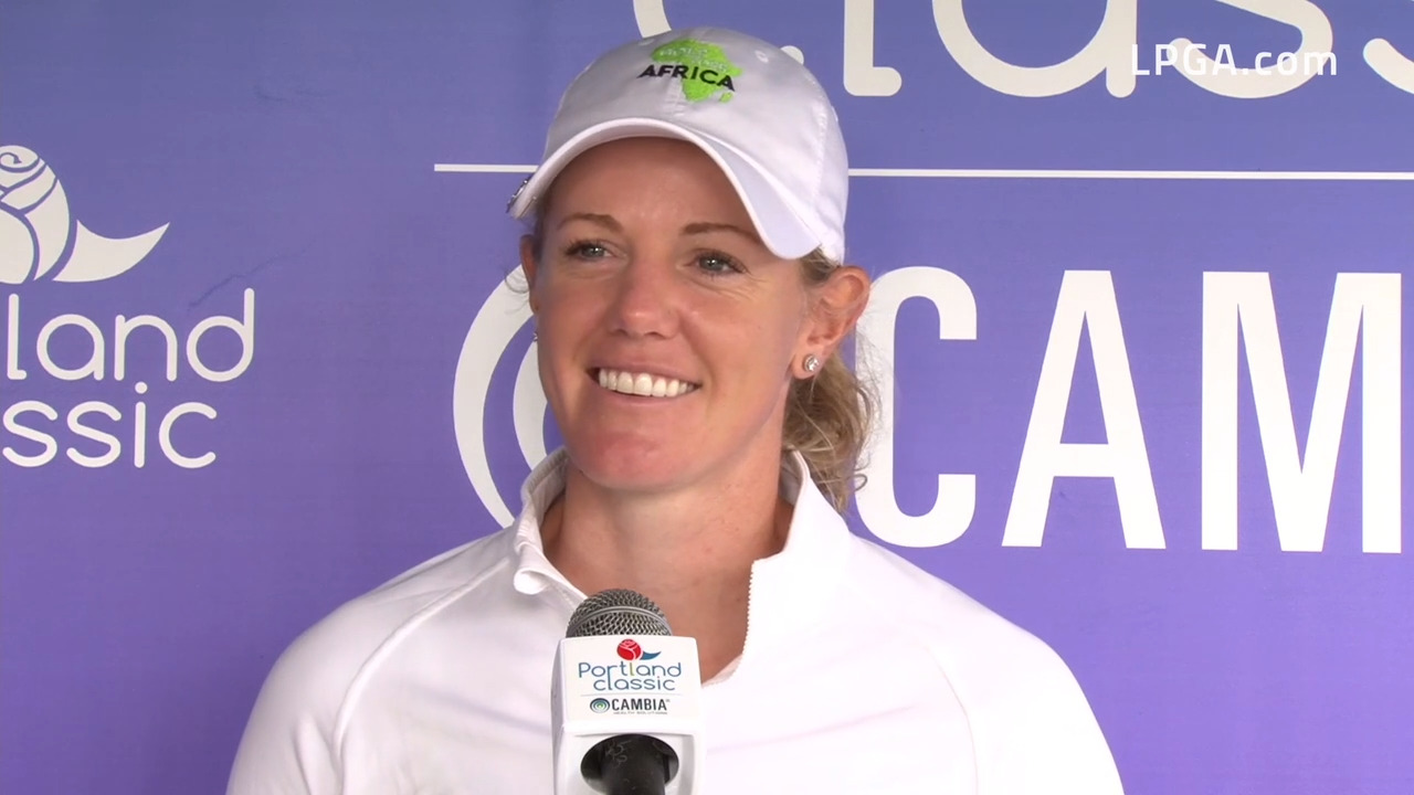 Amy Olson Round 2 Interview at the Cambia Portland Classic | Epson Tour