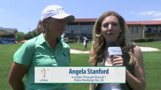 Angela Stanford First Round Interview in North Texas | LPGA | Ladies ...
