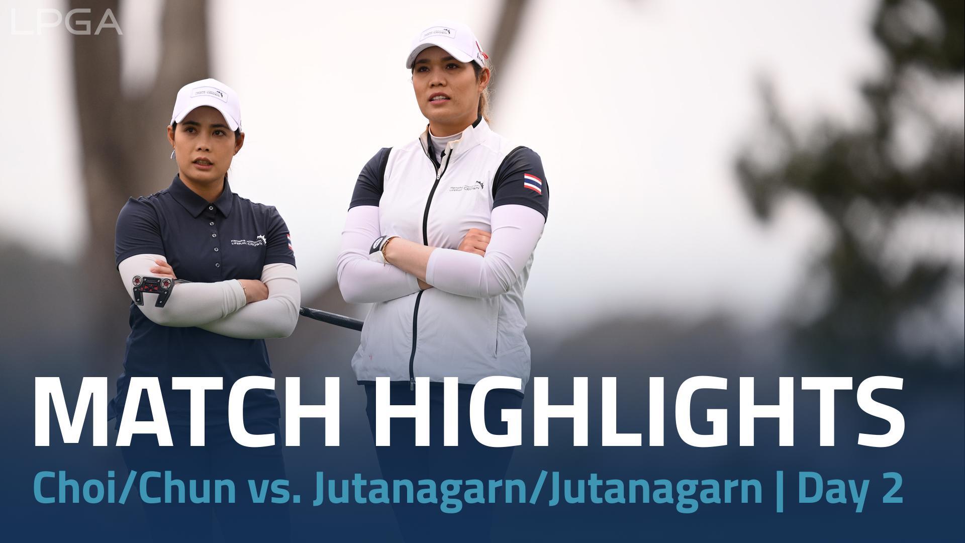 Choi/Chun vs. Jutanagarn/Jutanagarn | Day 2 Highlights 2023 Hanwha LIFEPLUS International Crown ...