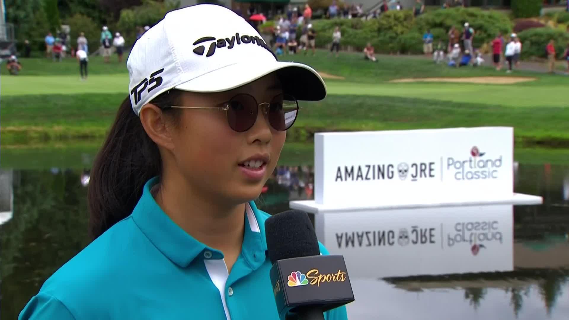 Ruoning Yin Second Round Interview | 2022 AmazingCre Portland Classic | LPGA | Ladies ...