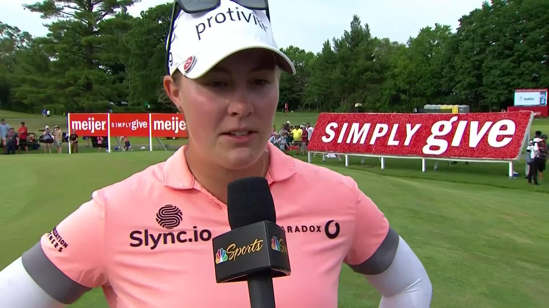 Jennifer Kupcho Final Round Interview at the 2022 Meijer LPGA Classic ...
