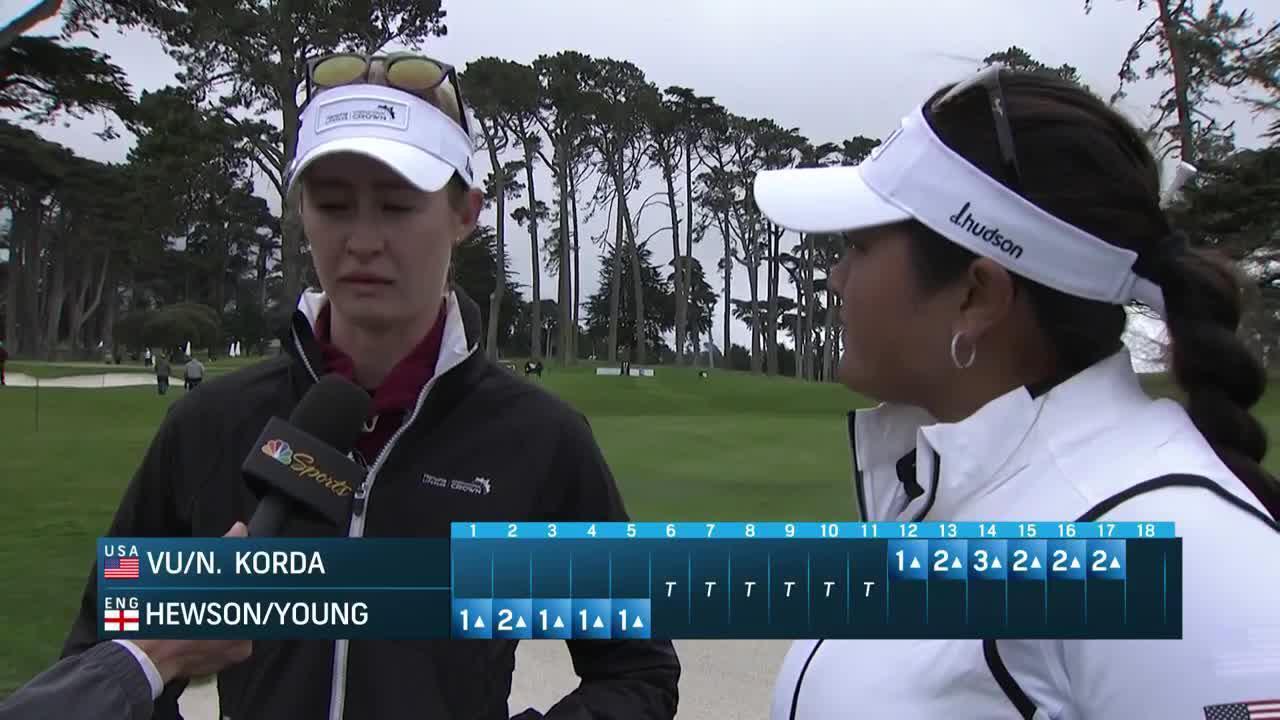 Nelly Korda and Lilia Vu Day 2 Interview | 2023 Hanwha LIFEPLUS International Crown | LPGA ...