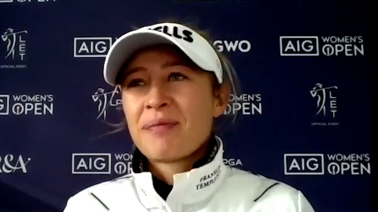 Nelly Korda Opening Round Interview at the 2021 AIG Women’s Open | LPGA | Ladies Professional ...