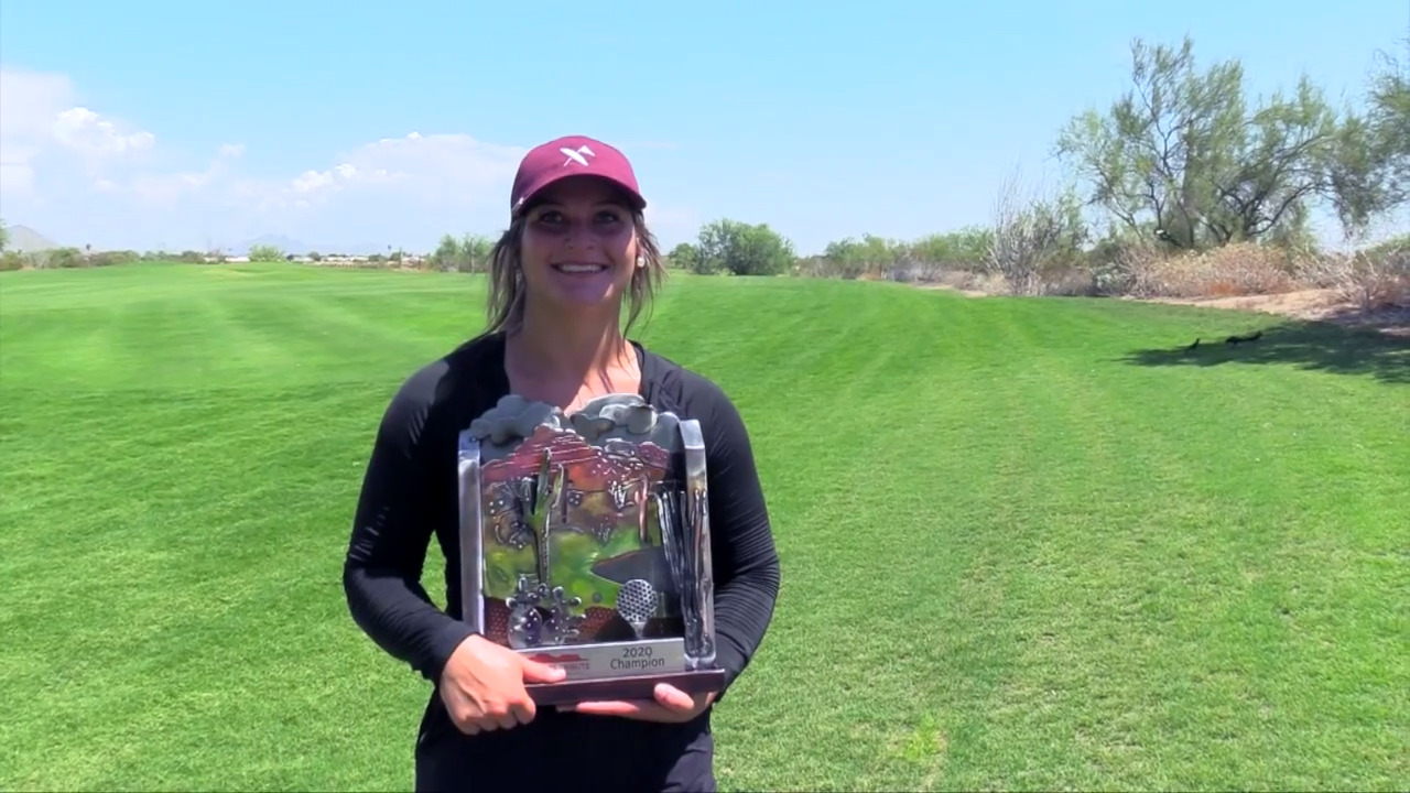 Founders Tribute - Sarah White Winner's Interview | LPGA | Ladies ...