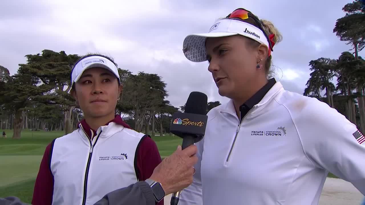 Danielle Kang/Lexi Thompson Day 3 Interview | 2023 Hanwha LIFEPLUS International Crown | LPGA ...
