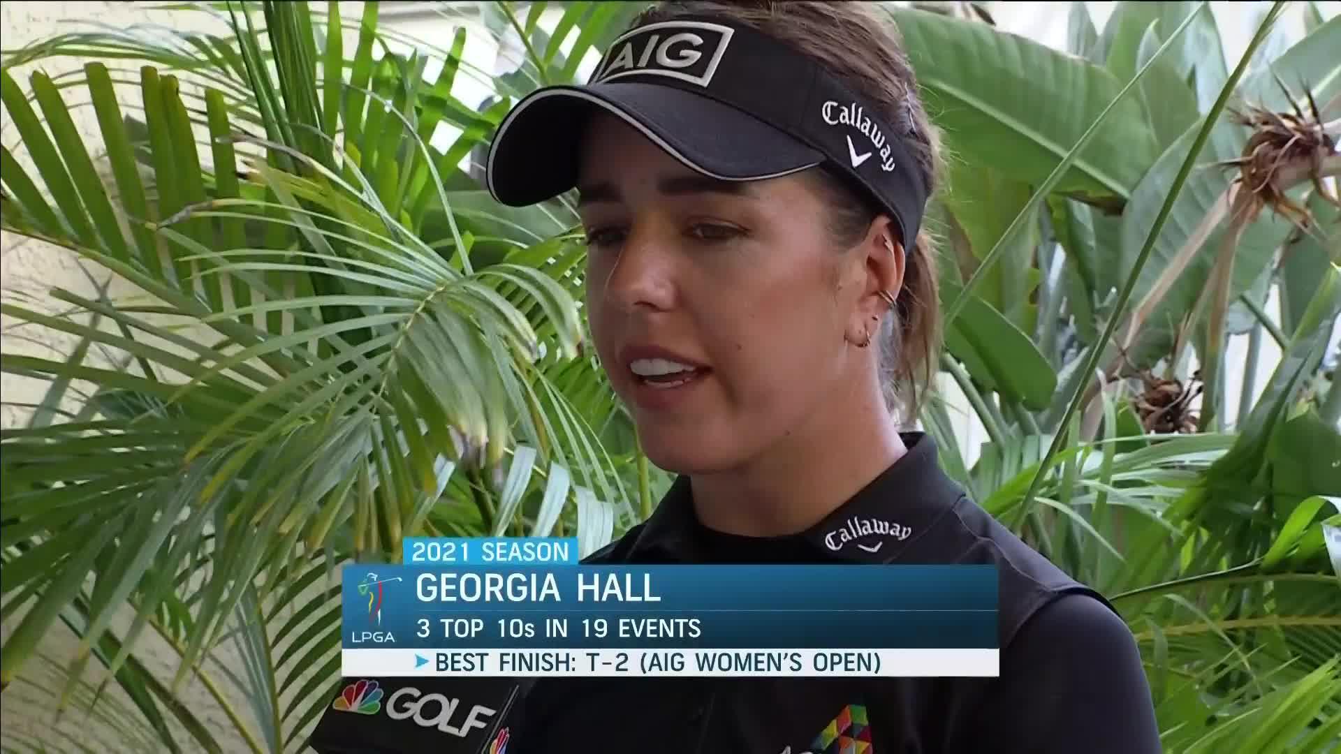 Georgia Hall Second Round Interview at the 2021 CME Group Tour ...