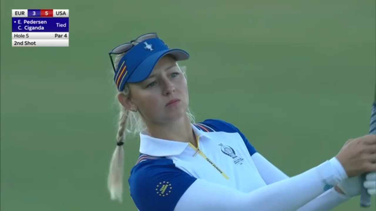 Vu/Kupcho vs. Ciganda/Pedersen Match 9 Highlights | The Solheim Cup 2023 | LPGA | Ladies ...