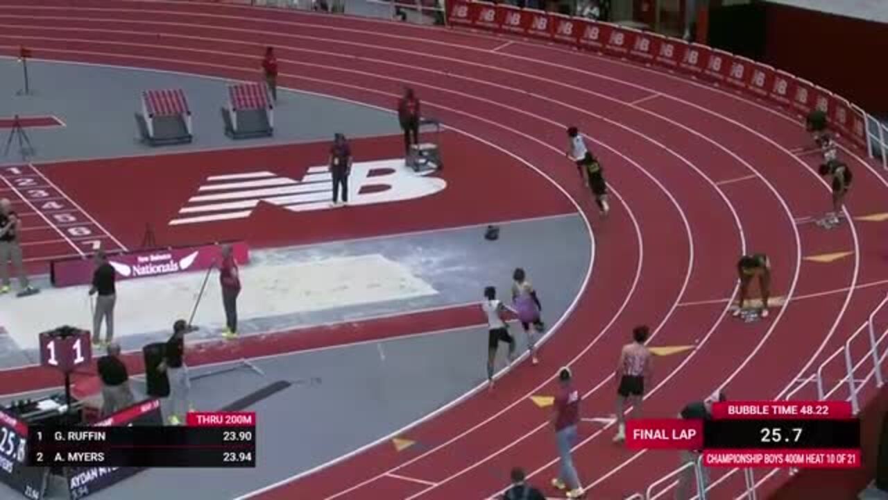 New Balance Nationals Indoor - Videos - Boys 400m Championship Prelim Heat 10 - New Balance ...