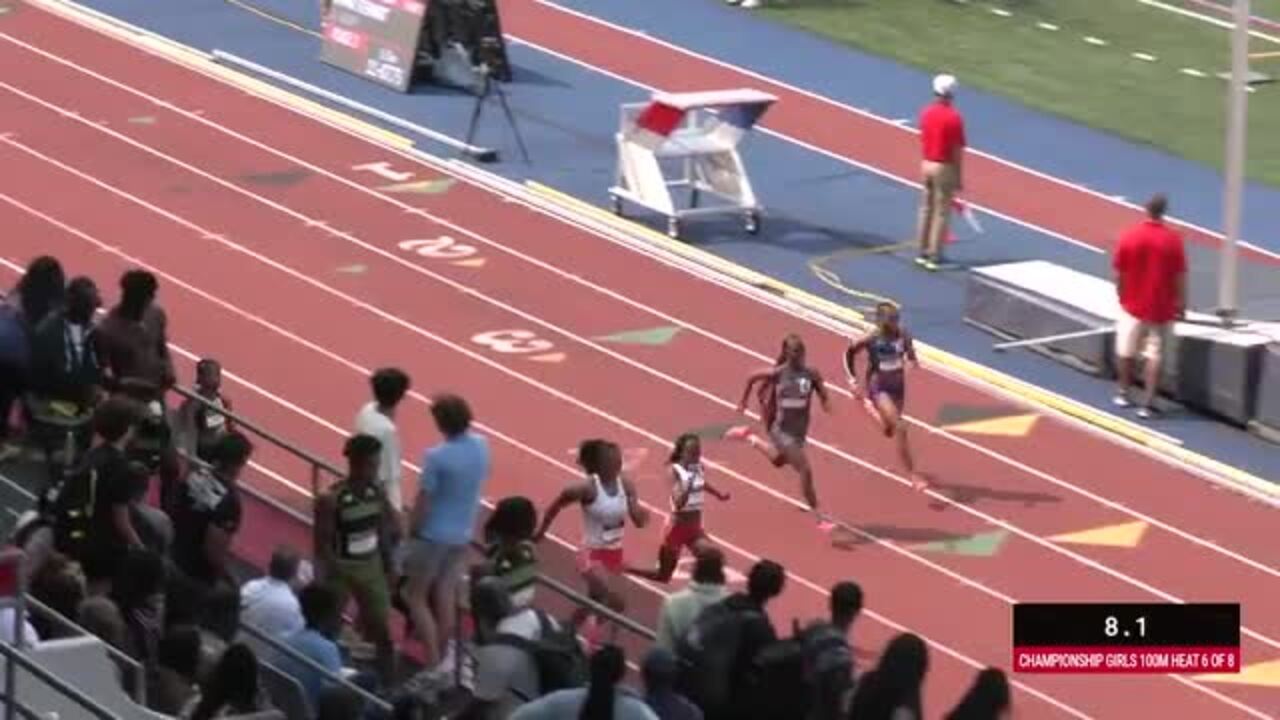 New Balance Nationals Outdoor - Videos - Girls 100m Championship Prelim ...