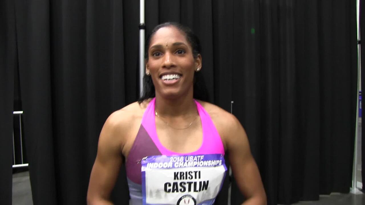 USATF.TV - Videos - Kristi Castlin Women's 60m Hurdles Prelim Heat 3 ...