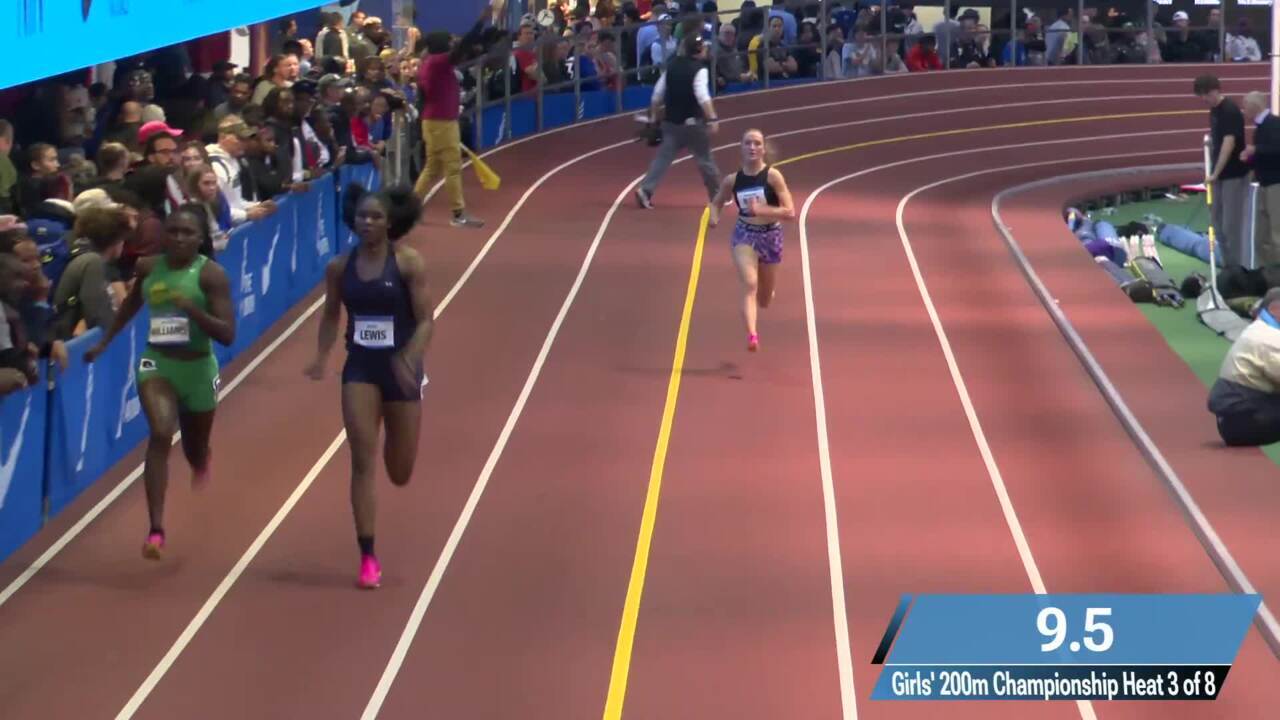 Nike Indoor Nationals - Videos - Girls' 200m Championship 1st Round Heat 3 - 2024 Nike Indoor ...