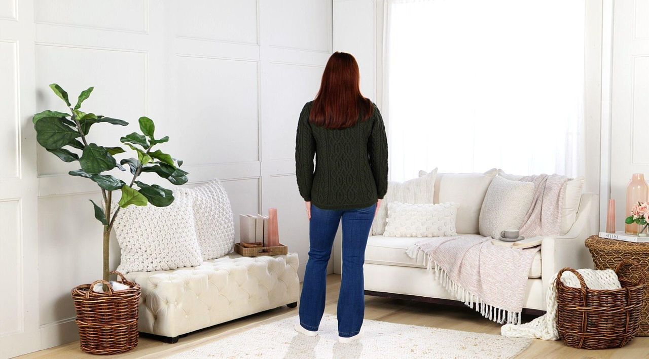 Aran Crafts Merino Wool Crew Neck Pullover Sweater - QVC.com