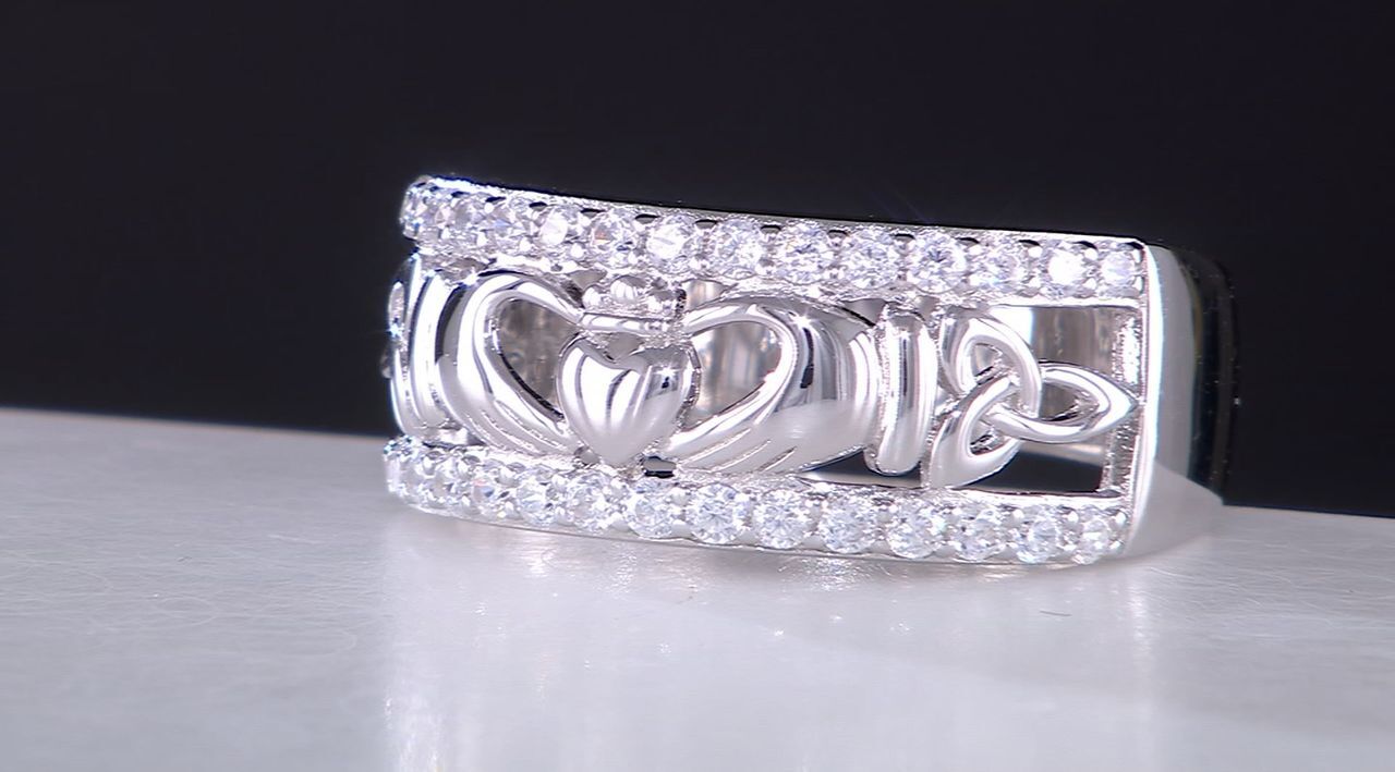Qvc claddagh ring store