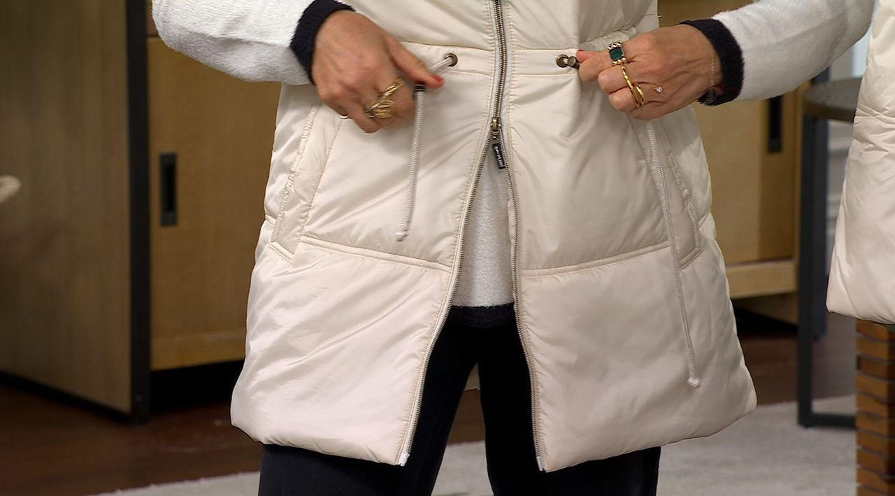 Peace Love World Puffer Vest with Cinch Waist - QVC.com Peace Love World Puffer Vest with Cinch Waist - QVC.com