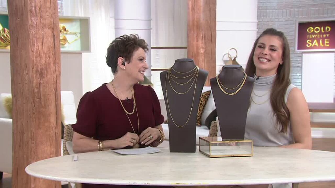 Italian Gold Polished Chain Necklace, 14K Gold - QVC.com