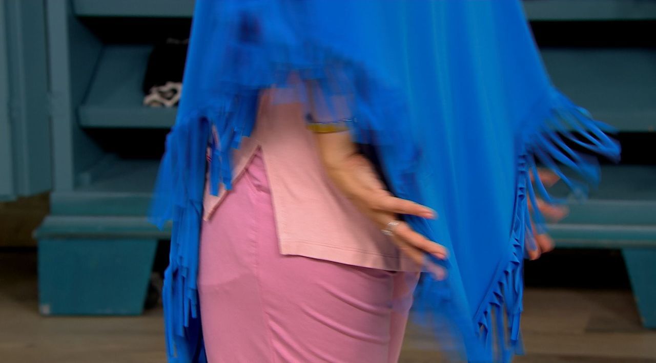 Attitudes by Renee Como Jersey Fringe Trim Poncho - QVC.com
