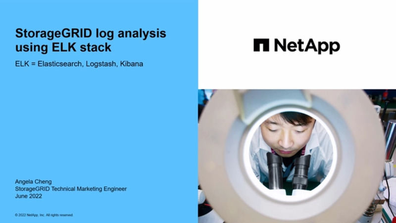 StorageGRID log analysis using ELK stack