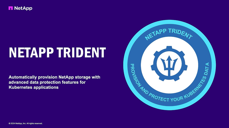 NetApp Trident - Advanced data protection for Kubernetes applications