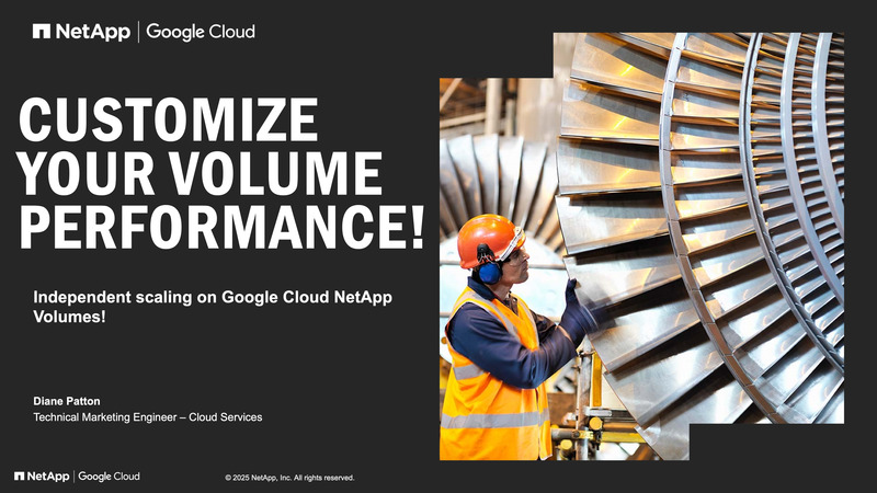 Customize your volume performance on Google Cloud NetApp Volumes
