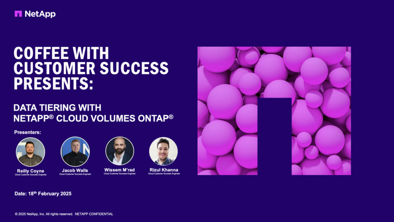 Efficient, cost-effective data tiering with NetApp Cloud Volumes ONTAP