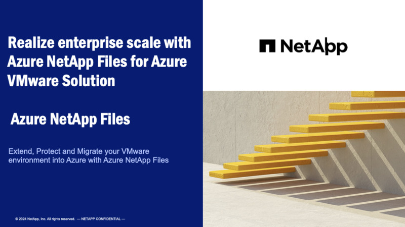 Realize enterprise scale with Azure NetApp Files for Azure VMware Solution