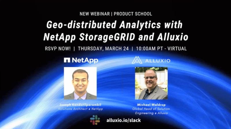 Geo-distributed analytics with NetApp StorageGRID and Alluxio