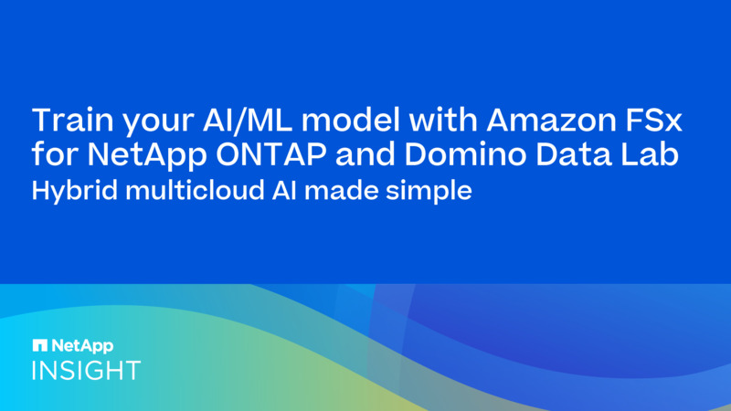 Train your AI/ML model with Amazon FSx for NetApp ONTAP and Domino Data ...