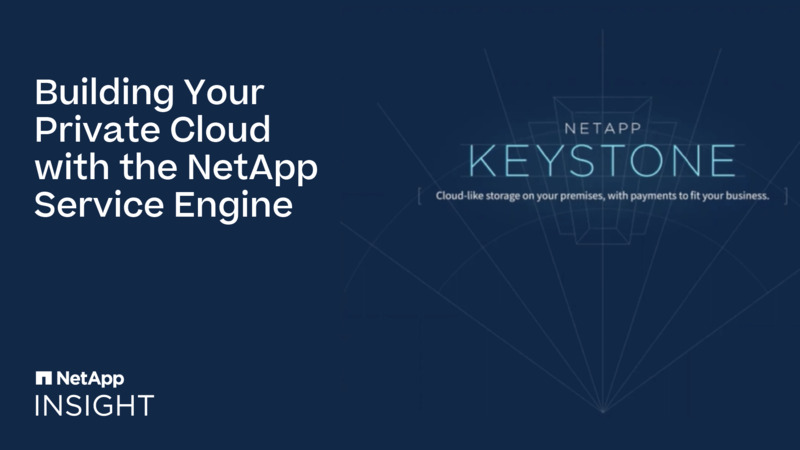 Building Your Private Cloud with the NetApp Service Engine [DEM-1110-2]