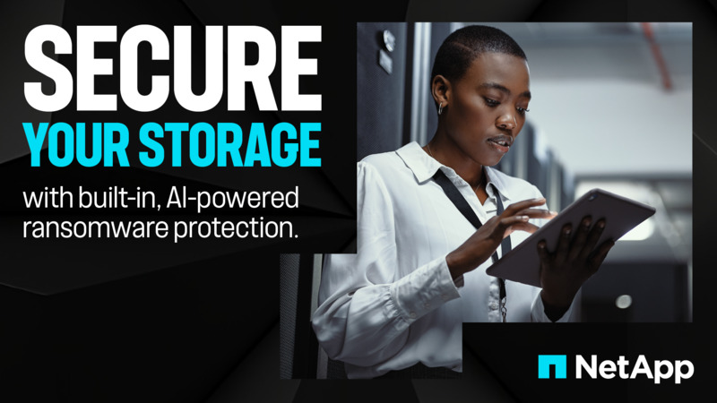 Secure your storage with NetApp's built-in AI-powered ransomware protection