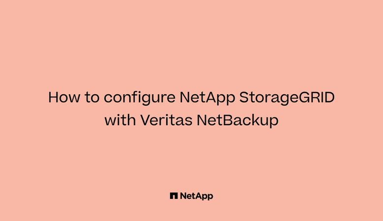 Configuring NetApp StorageGRID with Veritas NetBackup