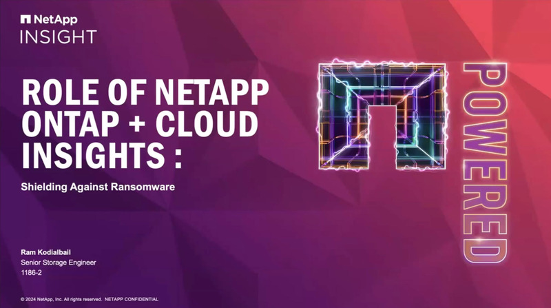 Role of NetApp ONTAP and Cloud Insights in shielding against ransomware ...