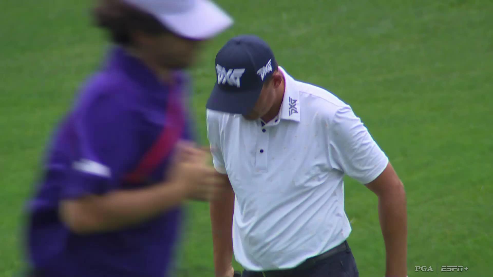 Christiaan Bezuidenhout 2nd Shot on No. 18 Hole - 2025 PGA Championship ...
