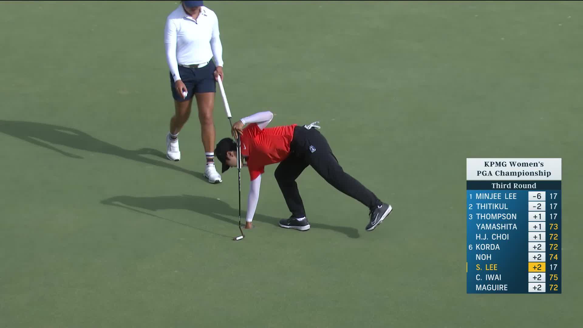 Somi Lee 5th Shot on No. 18 Hole - 2025 KPMG Women's PGA Championship Round 3 | KPMG Women's PGA ...