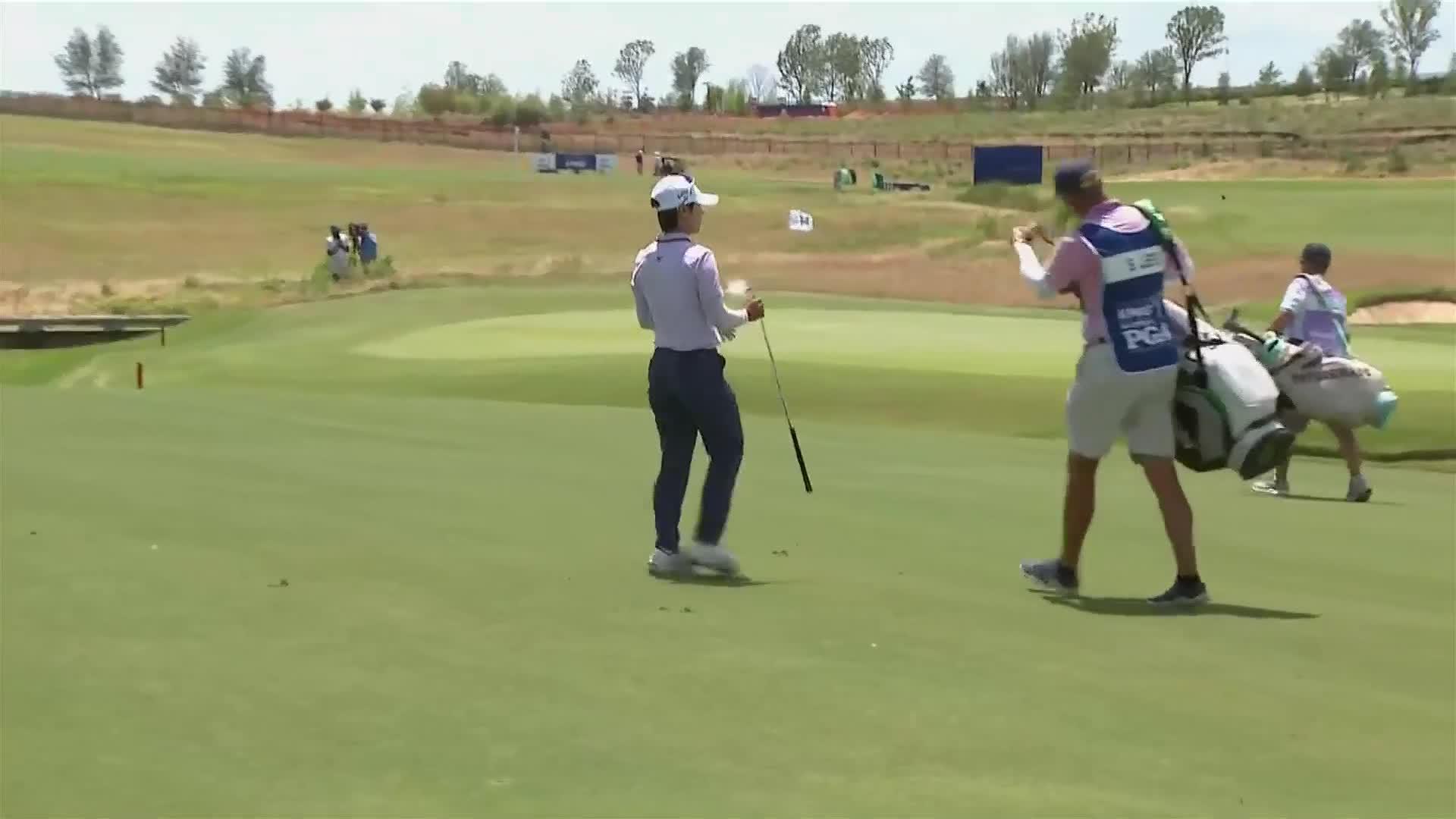 Somi Lee 3rd Shot on No. 14 Hole - 2025 KPMG Women's PGA Championship Round 4 | KPMG Women's PGA ...