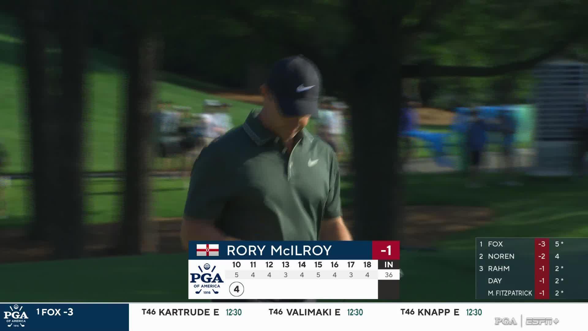 Rory McIlroy 4th Shot on 10th Hole - 2025 PGA Championship Round 1 | PGA Championship