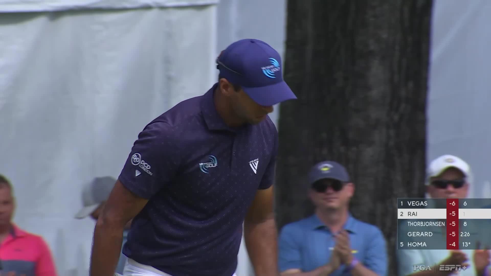 Aaron Rai 4th Shot on No. 11 Hole - 2025 PGA Championship Round 2 | PGA ...